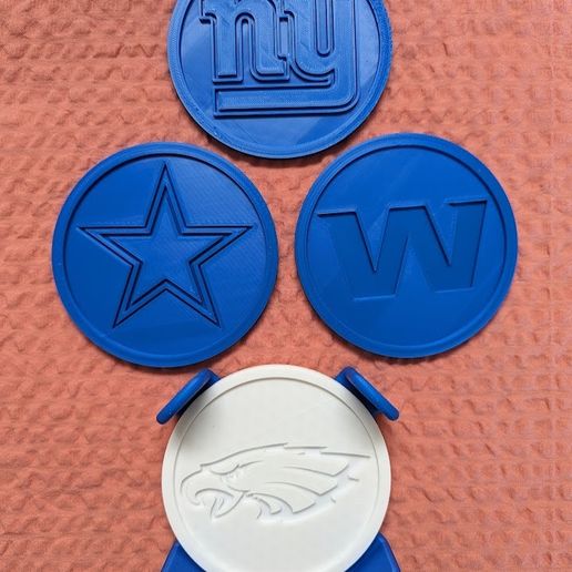 🏈 NFL - National Football Conference Coasters w/holder・ STL File for 3D ...