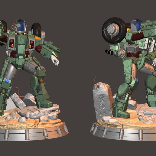 🌀 Robotech Cyclone・Archivo STL para Impresión 3D・Cults
