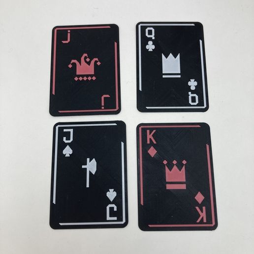 🃏 Multi-Color Playing Cards (for single filament printers)・Free 3D File ...