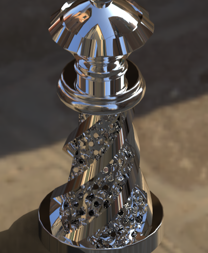 ♟️ CHESS SET PIECES SPIRAL LATTICE・ 3D File for 3D printing and CNC ...