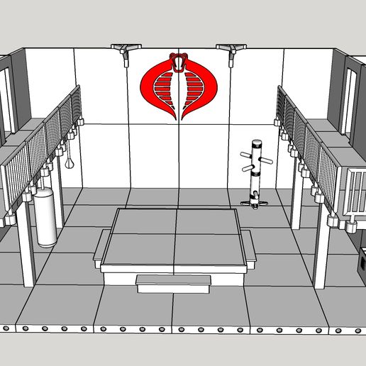 🚧 118 Construction Set - 04 - Cobra Training Room・ 3D File for 3D ...
