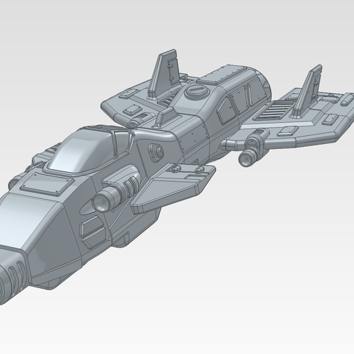 🛩️ Battletech - Transit Aerospace Fighter・Free STL File for 3D printing ...