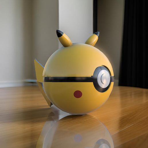 Deckbox Pikachu - Pika ball ⚡・Archivo STL para Impresión 3D・Cults