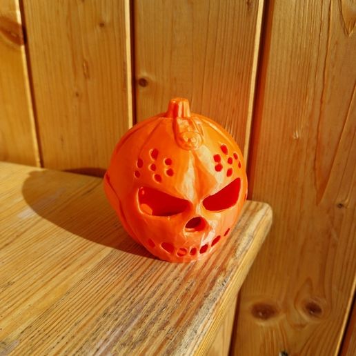 🎃 Halloween Jason pumpkin TeaLights・Free 3D File for ・Cults