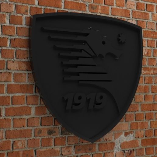 STL file U.S. Salernitana 1919 Logo 🥅 (OBJ)・3D print object to download ...