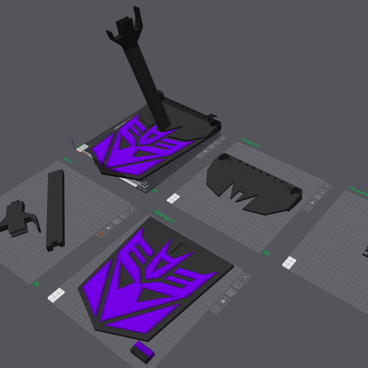 🤖 Robosen Megatron Transformers Display Stand・ STL File for 3D printing ...