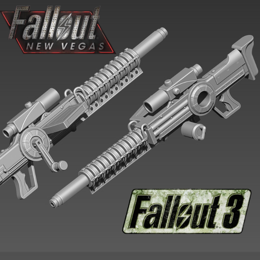 🆕 Gauss Rifle 3d model Fallout 3 / fallout new vegas・ OBJ File for 3D ...