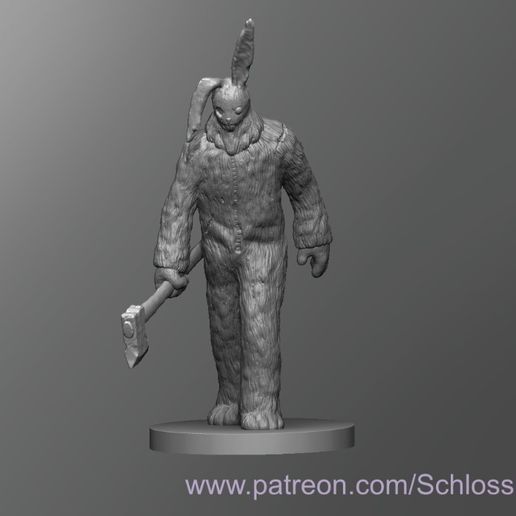 🎲 Bunnyman・Free 3D File for ・Cults