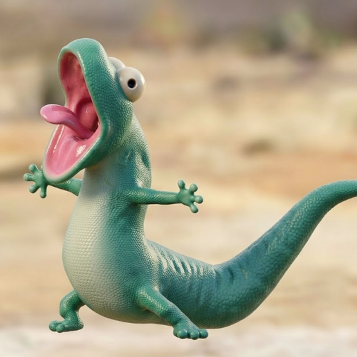 🦎 Tom Lizard 01 FROMT Hoppers・ STL File for 3D printing・Cults