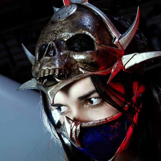 💀 Mortal Kombat 11 Kitana Skull Mask Cosplay - MK11 - 3D Model STL ...