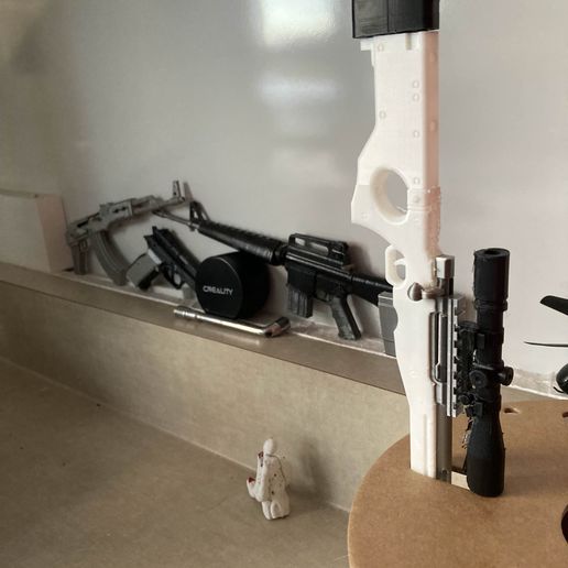 3D printer AWP ACCURACY SNIPER RIFLE - MINIATURE GUN • made with ender ...