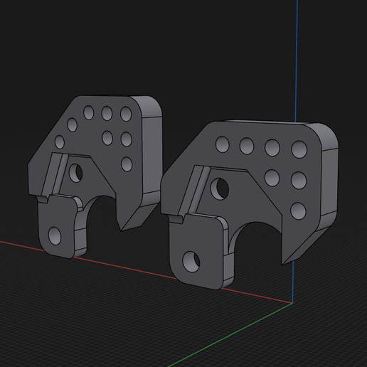 🚁 OFFROAD ADDICTION SCX24 STOCK AXLE SHOCK MOUNT RELOCATION・Free STL ...