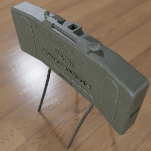 🔫 M18 Claymore Mine ( Prop Grenade ) 1/1 Size・ STL File for 3D printing ...