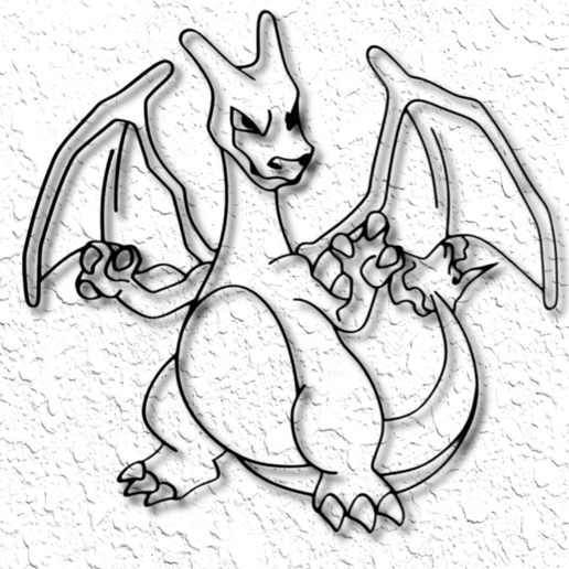 charizard coloring pages easy