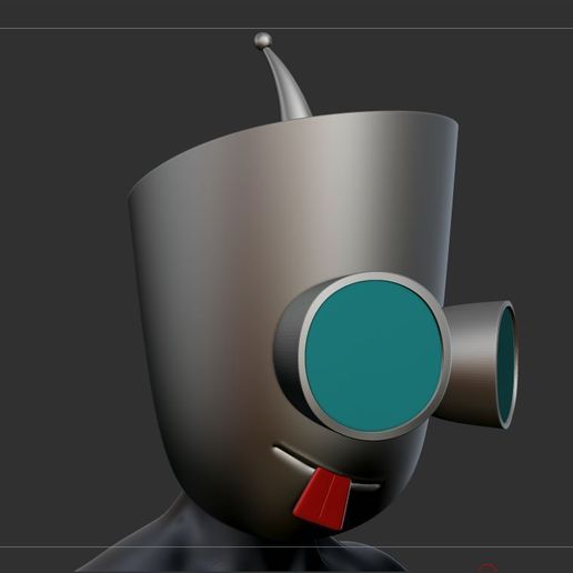 👾 gir zim the invader mask・ STL File for 3D printing・Cults