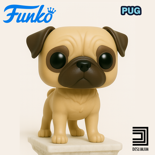 🐶 PUG Funko Pop Animal Mascota PERRO・Archivo 3D para Impresión 3D・Cults