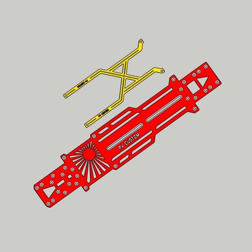 🇯🇵 REVED RDX PLATE CONVERSION V1 / JAPAN SUN / RC DRIFT・ STL File for ...