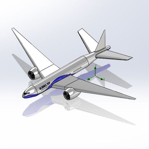 STL file boeing777 🛩️ ・3D printing model to download・Cults
