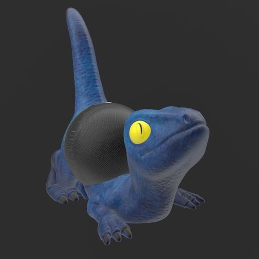 🦖 Alexa Echo Dot 4a e 5a Geração Dino Velociraptor Blue Jurassic World ...