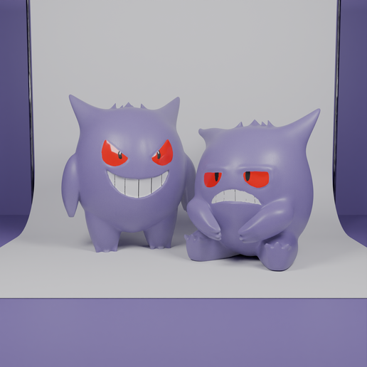 Archivo STL Pokemon - Gengar (TWO Poses) 🐉 ・Plan para descargar y ...