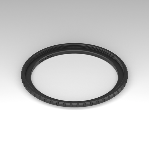 STL file CAMERA FILTER RING ADAPTER 72-77MM (STEP-UP) 📷 ・3D printer ...