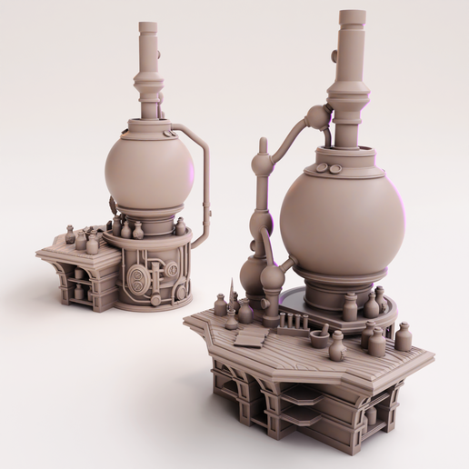 STL file Alchemy Work Station | Potion Distiler 🚉 ・3D printing model to ...