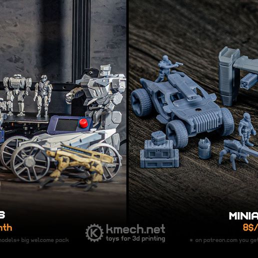 🤖 Robocop droid・Free STL File for 3D printing・Cults