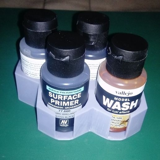 Descargar archivo STL Soporte Vallejo 60 ml y Acrílico Tamiya 10 ml • Diseño imprimible en 3D ...