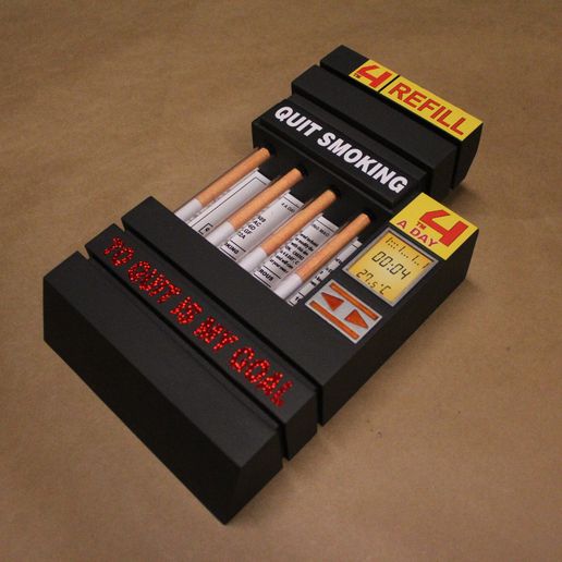 🚬 The fifth element CIGARETTE DISPENSER 4-A-DAY・ STL File for ・Cults