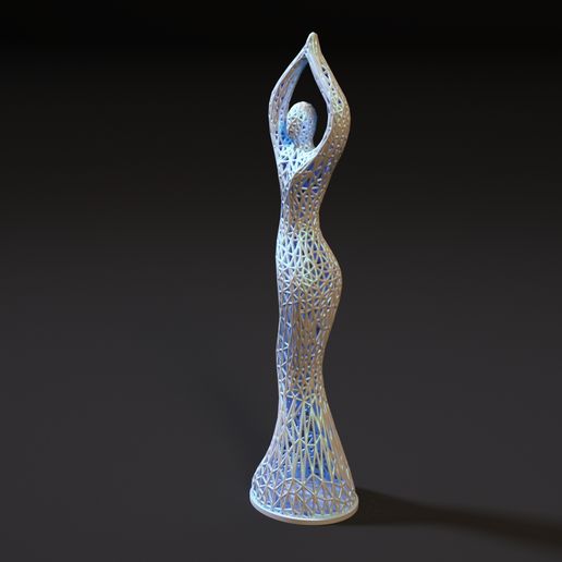 Archivo 3D Estatuilla de una mujer que baila・Diseño de impresora 3D para descargar・Cults