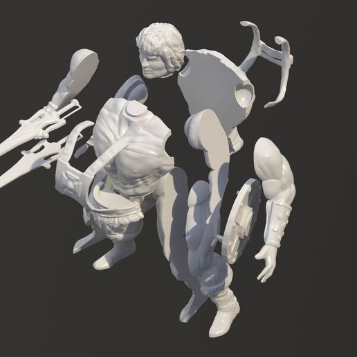 🤴 He-Man 1982 figure Printable・ 3D File for 3D printing・Cults