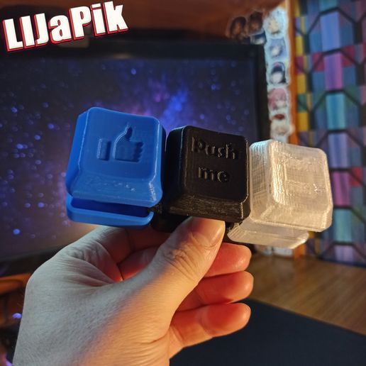 STL file Clicker, Antistress toy, Keyboard button / Кликер антистресс ...