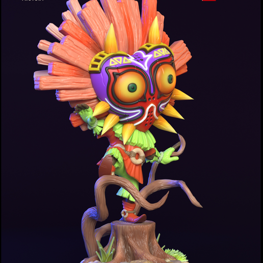 💀 Skull Kid・ 3D File for 3D printing・Cults