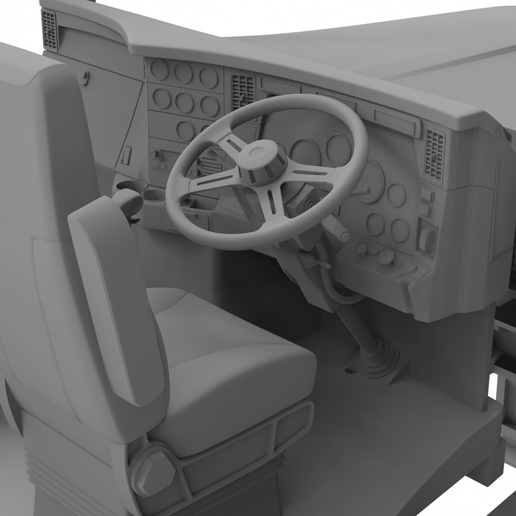 🚕 KENWORTH T-909 DAY CAB 1/14 SCALE CAB・ STL File for 3D printing・Cults