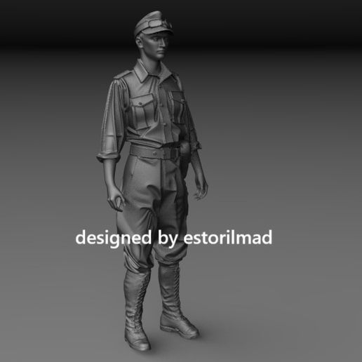 🫡 WW2 SOLDIER PANZER PANZER TANK DRIVER PANZER iii v1・ STL File for 3D ...