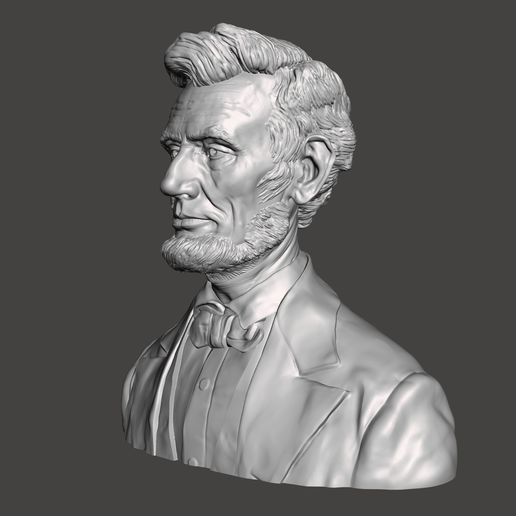 📁 3D Model of Abraham Lincoln - High-Quality STL File for 3D Printing ...