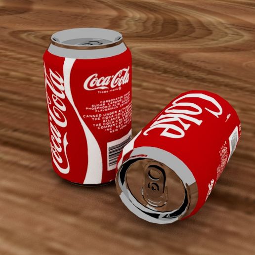 STL file Coke Can 🥫 (OBJ)・Model to download and 3D print・Cults