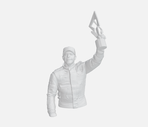 🚗 Lewis Hamilton - Figure・ OBJ File for 3D printing・Cults