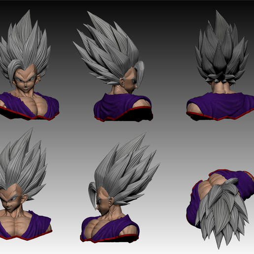 👾 Beast Gohan bust-Drangonball Z・ 3D File for 3D printing・Cults
