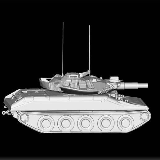 🪖 M551 Tank Model - Military Vehicle STL - Light Tank Print - Cold War ...