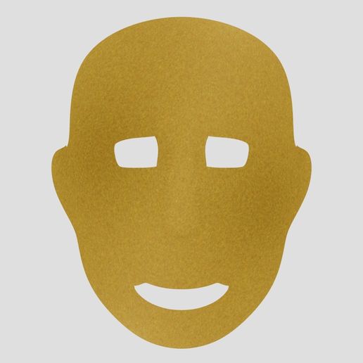 👺 Golden Mask 3D Model・ OBJ File for 3D printing・Cults