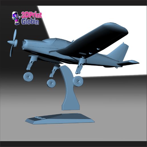 ️ Piper PA-28 Archer 2 light aircraft - Includes base stand・ STL File ...