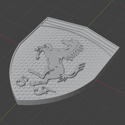 STL file Insignia Ferrari Escudo tipo Original Carbon, Multi Sconces 👽 ...