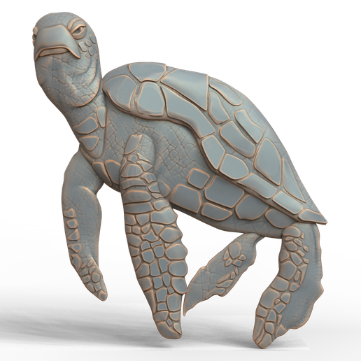 📁 3D Model STL File for CNC Router Laser & 3D Printer 2068. Turtle・文件用于 ...