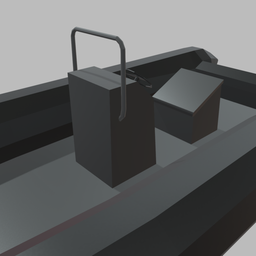 🛥️ Low Poly Boat // Design 02・ STL File for ・Cults