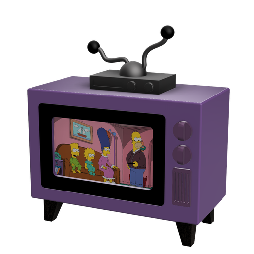 STL file Tv Simpson 🎨 ・3D printable design to download・Cults