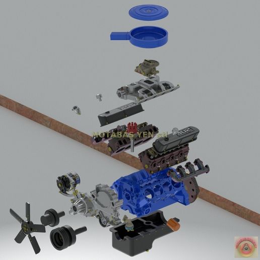 🚙 FORD 289 / 302 ENGINE・ STL File for 3D printing・Cults