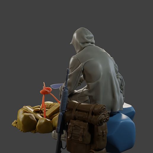 ♂️ Post-Apocalyptic Male PAM2 003・ 3D File for 3D printing・Cults