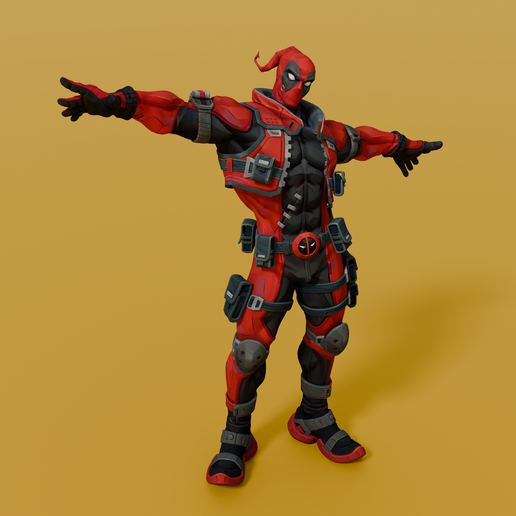 🦸 Deadpool Marvel Rivals Poses Figure・ STL File for 3D printing・Cults