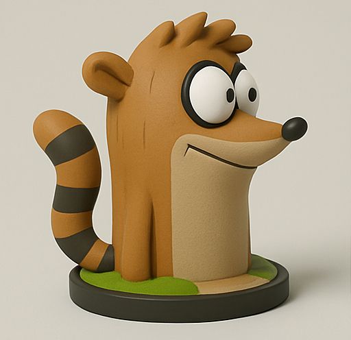 👤 Rigby Bust・ STL File for 3D printing・Cults